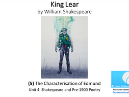 A Level Literature: (5) King Lear – The Characterisation of Edmund ...