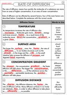 GCSE Biology: Diffusion, Osmosis and Active Transport Worksheet Pack ...