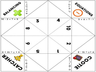 Balance The Equations Cootie Catcher Bundle: Years 2 - 7 | Teaching ...