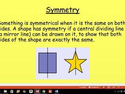 Year 1 teaching symmetry | Teaching Resources