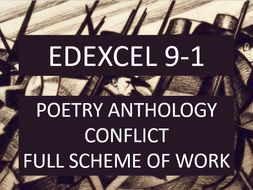 Edexcel Conflict Poetry Anthology Full Scheme | Teaching Resources