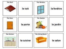 The House: French Vocabulary Card Sort | Teaching Resources