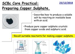 Preparing Copper Sulphate GCSE Core Practical Lesson (SC8c CC8c) | Teaching Resources
