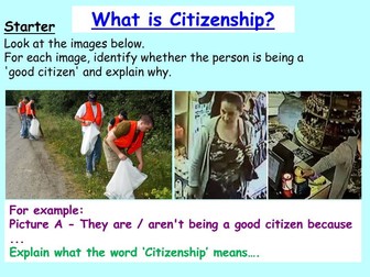 CITIZENSHIP: Citizenship- 1 Year's Citizenship by EC_Resources ...