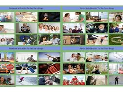 Parts of Speech Spanish Legal Size Photo Tic-Tac-Toe-Bingo Game ...