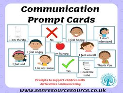 Communication Cards | Teaching Resources