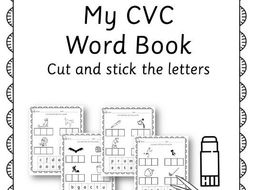 Reception / Year 1 -Cut stick and read cvc words book - phonics, RWI ...
