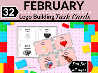 Winter Bundle of LEGO Building Challenges by lessontopia | Teaching ...