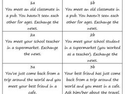 Present Perfect and Past Simple role-plays | Teaching Resources