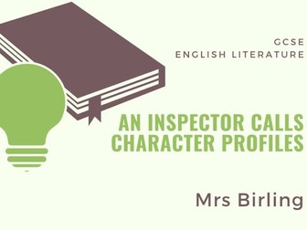 An Inspector Calls Character Profiles | Teaching Resources