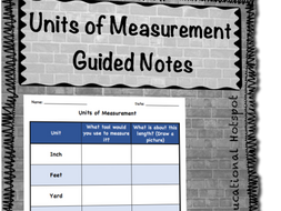 Units of Measurement Guided Notes | Teaching Resources