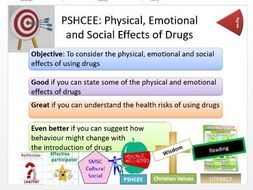 PSHE: Drugs Education: Physical, Emotional and Social Effects of Drugs ...