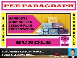PEE PARAGRAPH WRITING BUNDLE | Teaching Resources