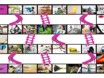 Household Chores and Cleaning Supplies 6 English Legal Photo Game ...