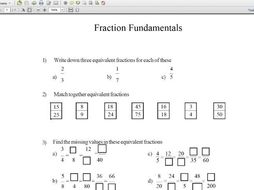 Basic Fractions | Teaching Resources