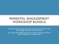Parental Engagement Workshop Bundle | Teaching Resources
