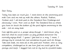 Pig Heart Boy Diary Model Text | Teaching Resources