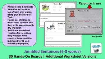 Sentence Building (Jumbled) KS1 | Teaching Resources