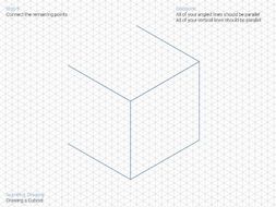 Isometric Cube - a step by step animated presentation | Teaching Resources
