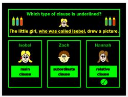 Clauses PPT Powerpoint Game by Grammatickx | Teaching Resources