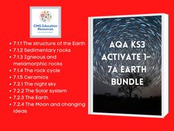 KS3 AQA Activate 1- 7a Earth bundle | Teaching Resources