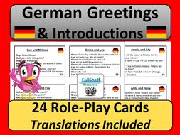 German Greetings Speaking Activity | Teaching Resources