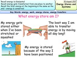 New AQA GCSE trilogy/physics- energy stores and systems | Teaching ...