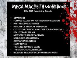 Mega Macbeth Workbook | Teaching Resources