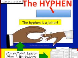 Hyphens Lesson, PPT, Worksheets, and More! | Teaching Resources
