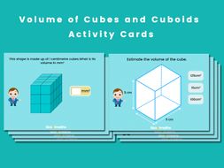 Volume of Cubes and Cuboids Activity Cards | Teaching Resources