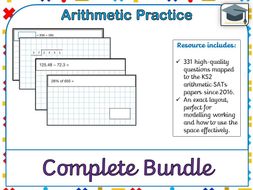 KS2 SATs Arithmetic Practice - Complete Bundle | Teaching Resources