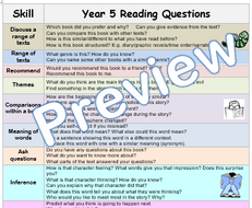 Guided Reading Questions Year 5 | Teaching Resources