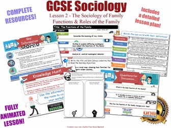 Sociology of the Family (20 Lessons) [ GCSE Sociology ] Families ...