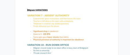 Milgram Variations Description & GRAVE - Psychology | Teaching Resources
