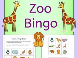 Zoo animals bingo | Teaching Resources