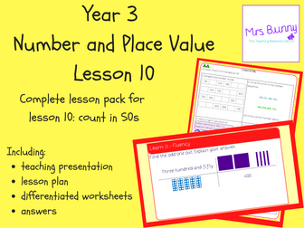 Year 3 Number and Place Value Unit Pack by MrsSBunny | Teaching Resources