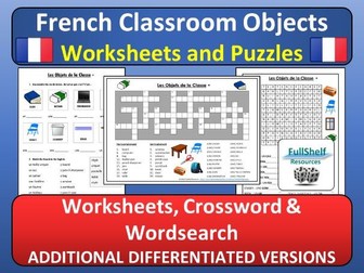 French Classroom Objects BUNDLE (Les Objets de la Classe) by FullShelf ...