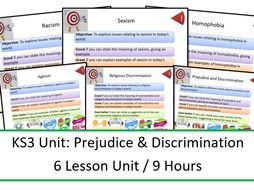 Prejudice and Discrimination Unit for KS3 by CreativeRE | Teaching ...