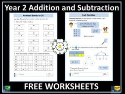 Addition and Subtraction : Number Bonds to 20 and Fact Families FREE ...
