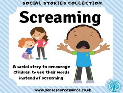 Screaming Social Story | Teaching Resources