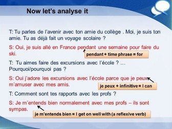 GCSE French higher role play practice | Teaching Resources