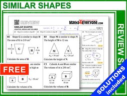 GCSE Revision (Similar Shapes) | Teaching Resources