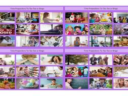 Time Prepositons Legal Size Photo Tic-Tac-Toe-Bingo Game | Teaching ...