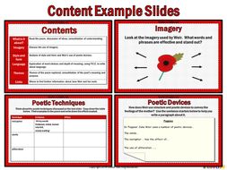 Poppies by Jane Weir | Teaching Resources