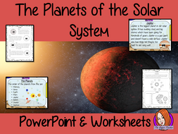 The Planets of the Solar System PowerPoint and Worksheets | Teaching ...