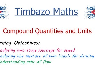 Converting Compound Units | Teaching Resources