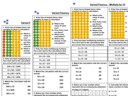 White Rose Maths - Year 4 - Block 4 - Multiply by 10 (Varied Fluency) | Teaching Resources
