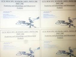 AQA GCSE PE Paper 1 Revision Cards (Part 1 of 2 Parts) | Teaching Resources