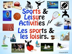 French – Sports / Leisure Activities. Les Sports et Loisirs. | Teaching ...