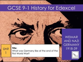 Edexcel GCSE 9-1 History Weimar & Nazi Germany Units 1 & 2 | Teaching ...